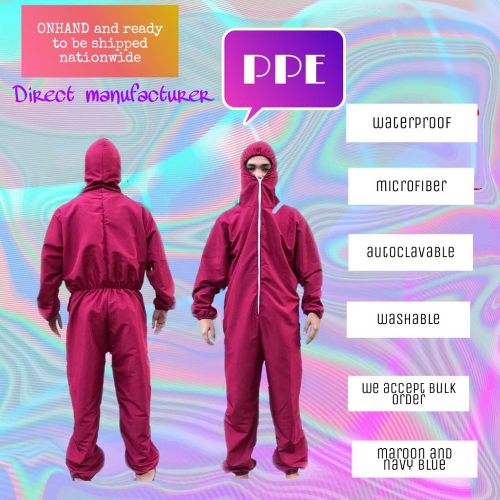 Alexaflorence PPE coverall , Microfiber onhand hazmat PPE bunnysuit ...