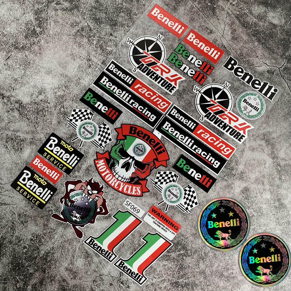 Benelli Sticker Reflective Decal Laser Helmet Badge Motorcycle Fuel ...