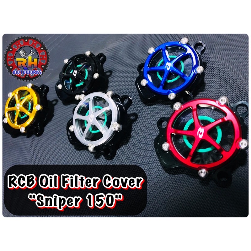 RCB Oil Filter Cover for Sniper 150 | Shopee Philippines