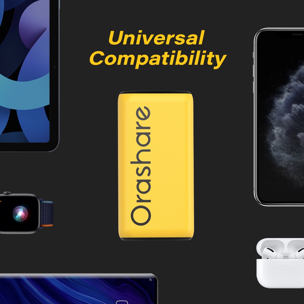 Orashare O20 20000mAh Powerbank Fast Charging Large Capacity Dual USB ...