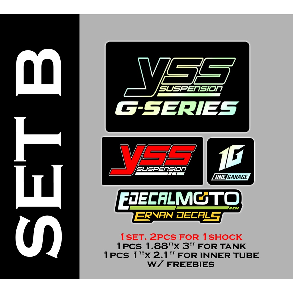 YSS Shock Sticker Holographic Effect | Shopee Philippines