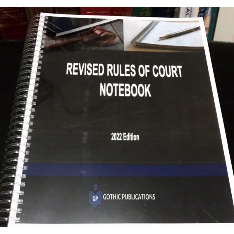 (Codal) Revised Rules of Court Notebook (2022 Edition) | Shopee Philippines