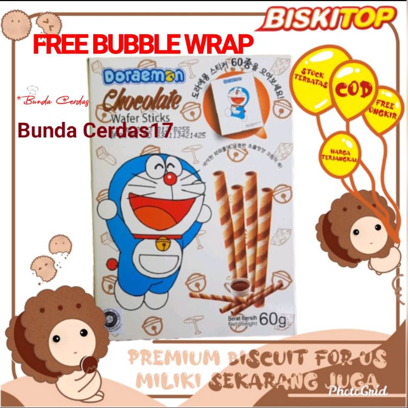 Doraemon Wafer Stick, Smart Mother Family Healthy Snack/Snack | Shopee ...