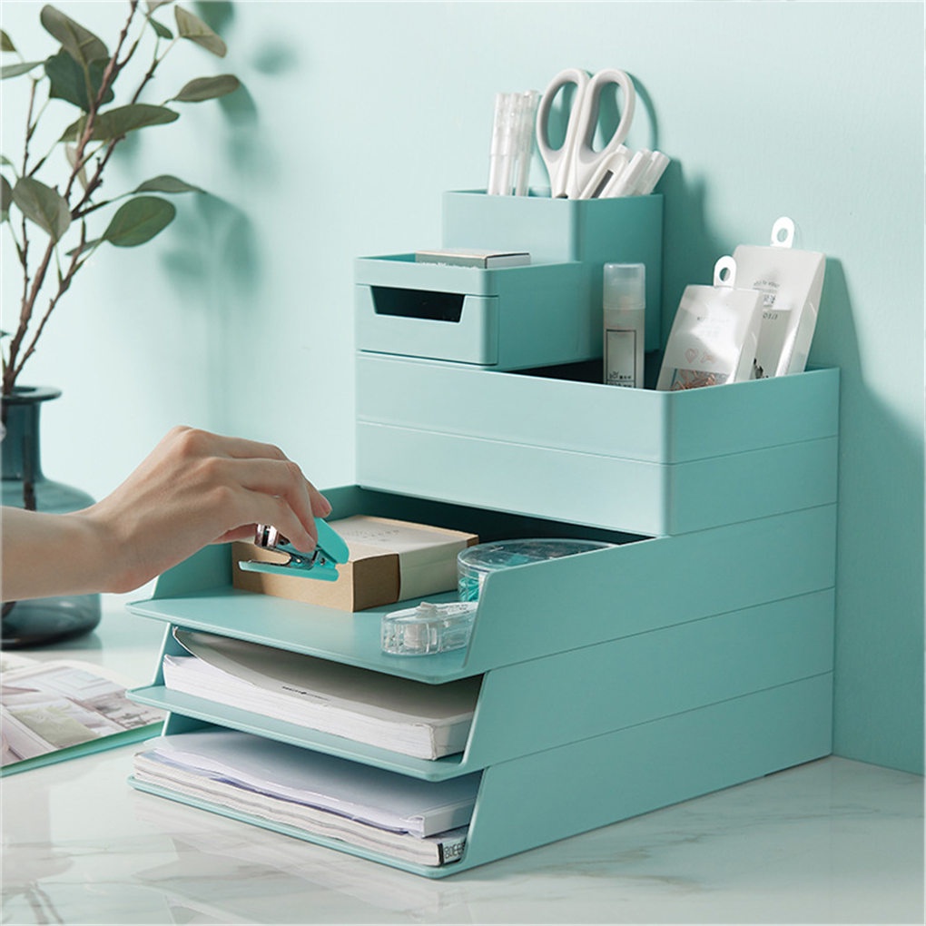 A4 Paper Organizer Document Case Office Table Desk Drawer Storage ...