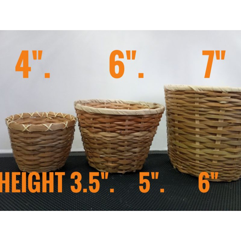 Native basket planter bamboo wicker woven indoors decor styling ...