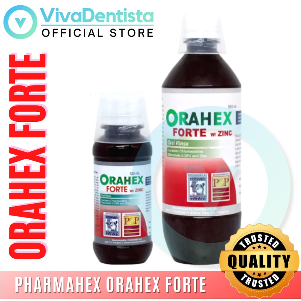 Orahex Forte with Zinc Oral Rinse, with Chlorhexidine Gluconate, most ...