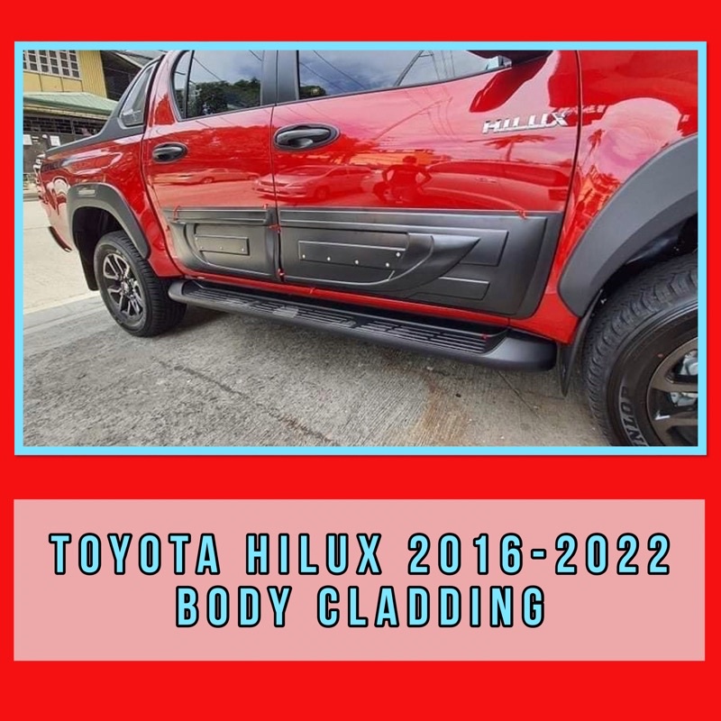 TOYOTA HILUX 2016-2023 OEM BODY CLADDING FOR CONQUEST / REVO | Shopee ...