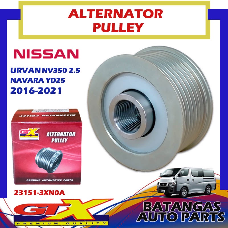 ALTERNATOR PULLEY NISSAN NAVARA YD25DDT / URVAN NV350 2016-2021 GTX PN: 23151-3XN0A | Shopee ...