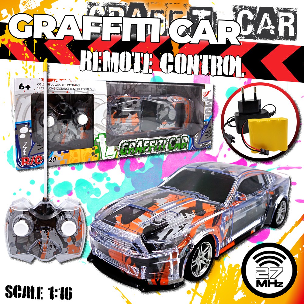 Graffiti Fashion Car Radio Remote Control with lights Non-Rechargeable ...