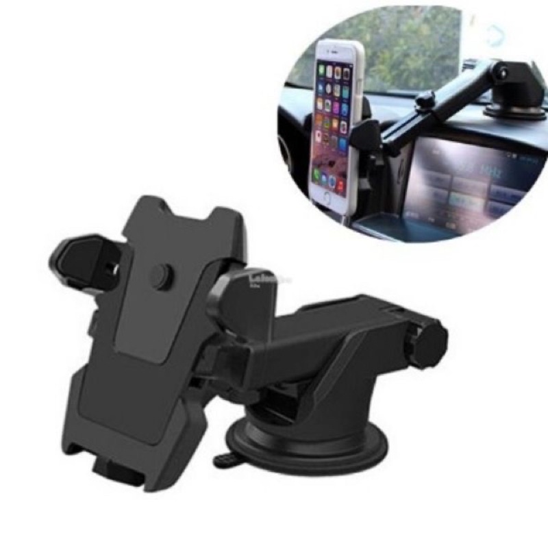 One-Touch Long Neck Car Phone Holder - Adjustable Mount for iPhone ...