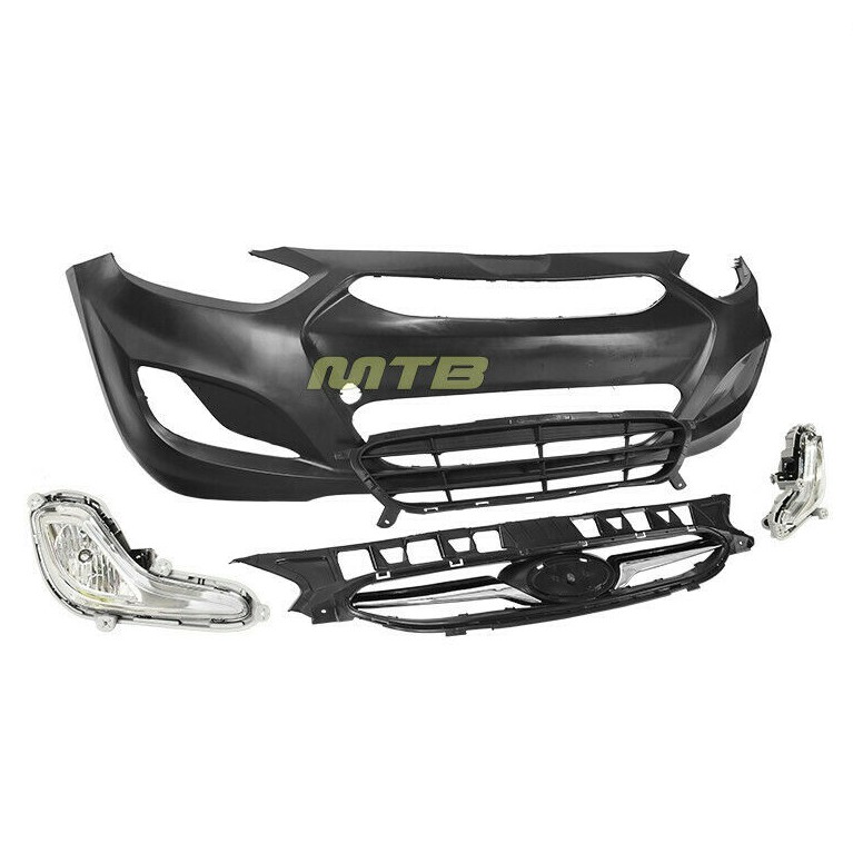 hyundai accent sedan / Hatch 2014 2015 2016 2017 2018 2019 Front Bumper ...