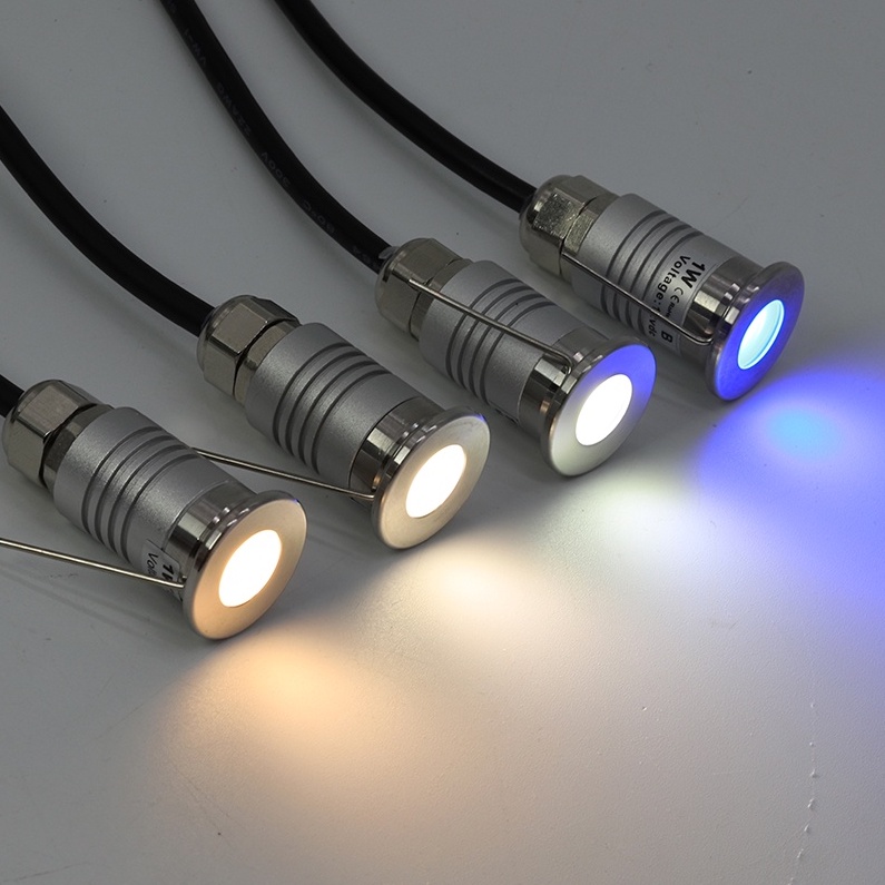 1W Mini LED Underground Light IP67 Waterproof Inground Lamp 12V Outdoor ...