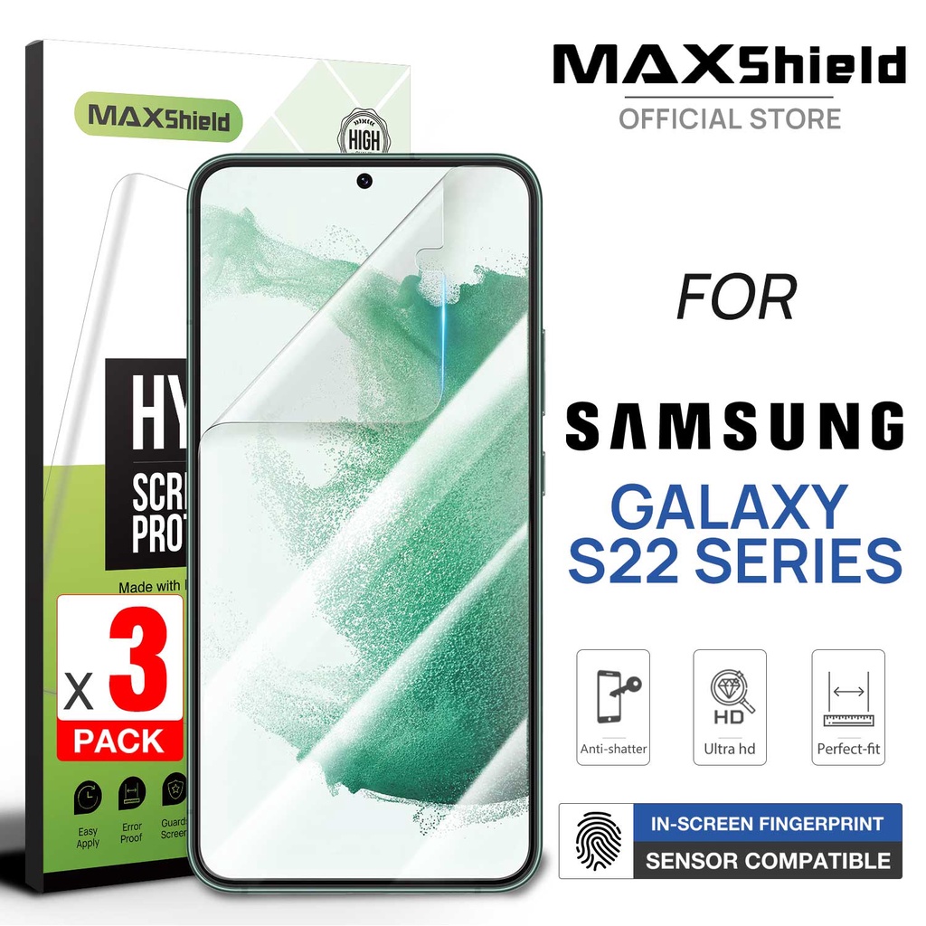 3Packs MaxShield Samsung GALAXY S25 S24 FE S23/S22 Ultra FE Plus S21 ...