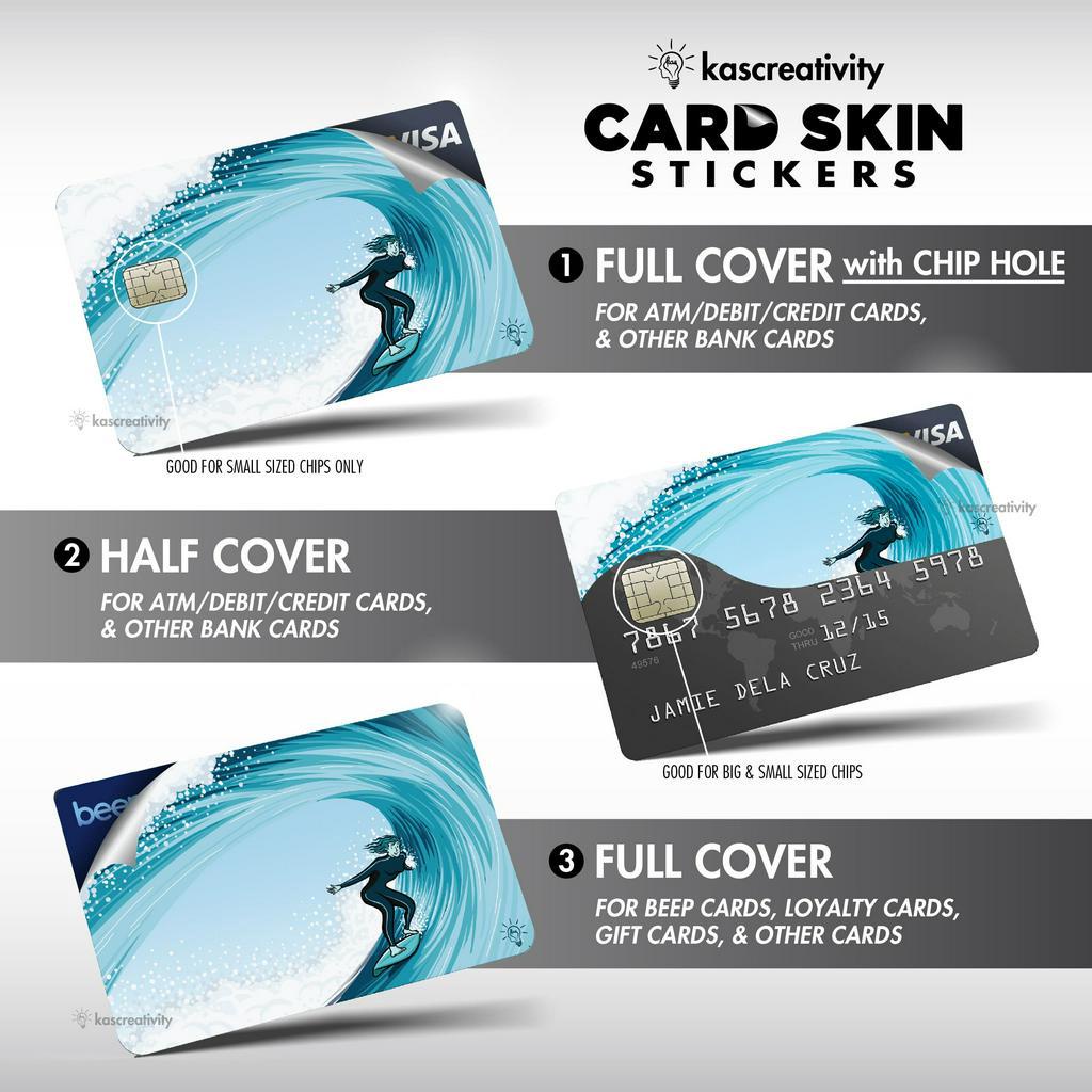 ORIGINAL Card Skin Stickers (for ATM, Credit Debit, Beep Cards, Loyalty ...
