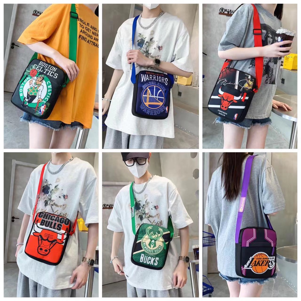 NBA sling bag premium quality with foam OEM slingbag lakers brooklyn ...