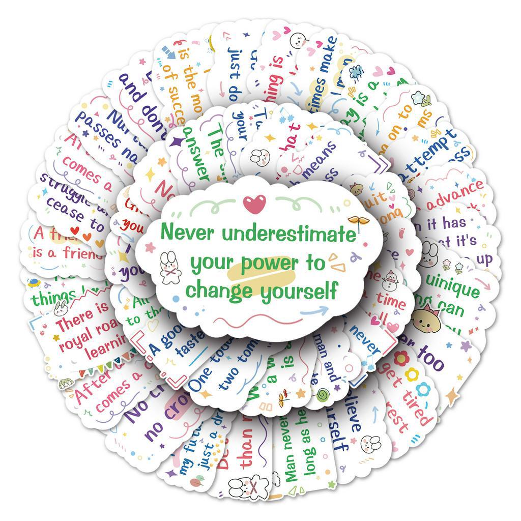 50 Piece Funny English Slogan DIY Creative Motor Stickers Car Stickers ...