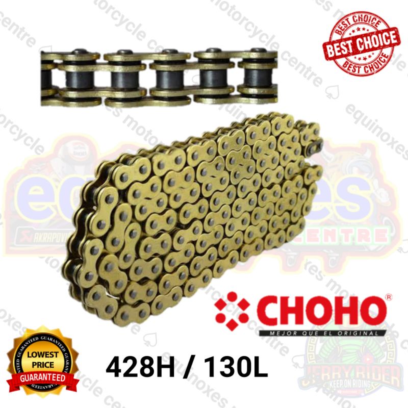 428H/130L Choho Gold Motorcycle chain Heavy Duty | Shopee Philippines