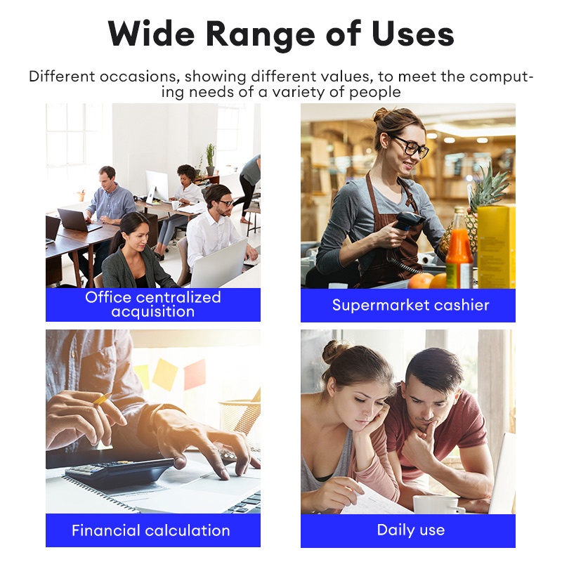 Deli 837ES Portable Desktop Electronic Calculator 12-Digit Large LCD ...