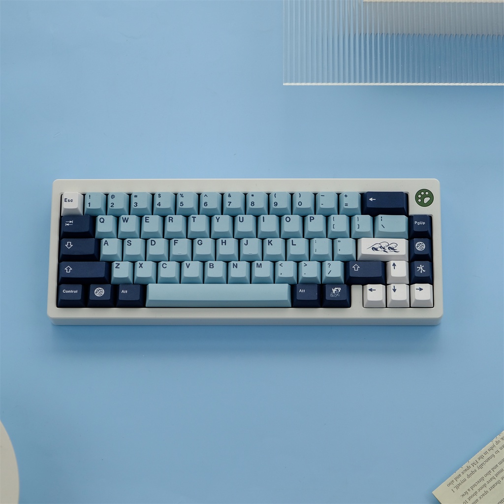 129 Keys GMK mizu Keycaps English Cherry profile PBT Dye Sublimation ...