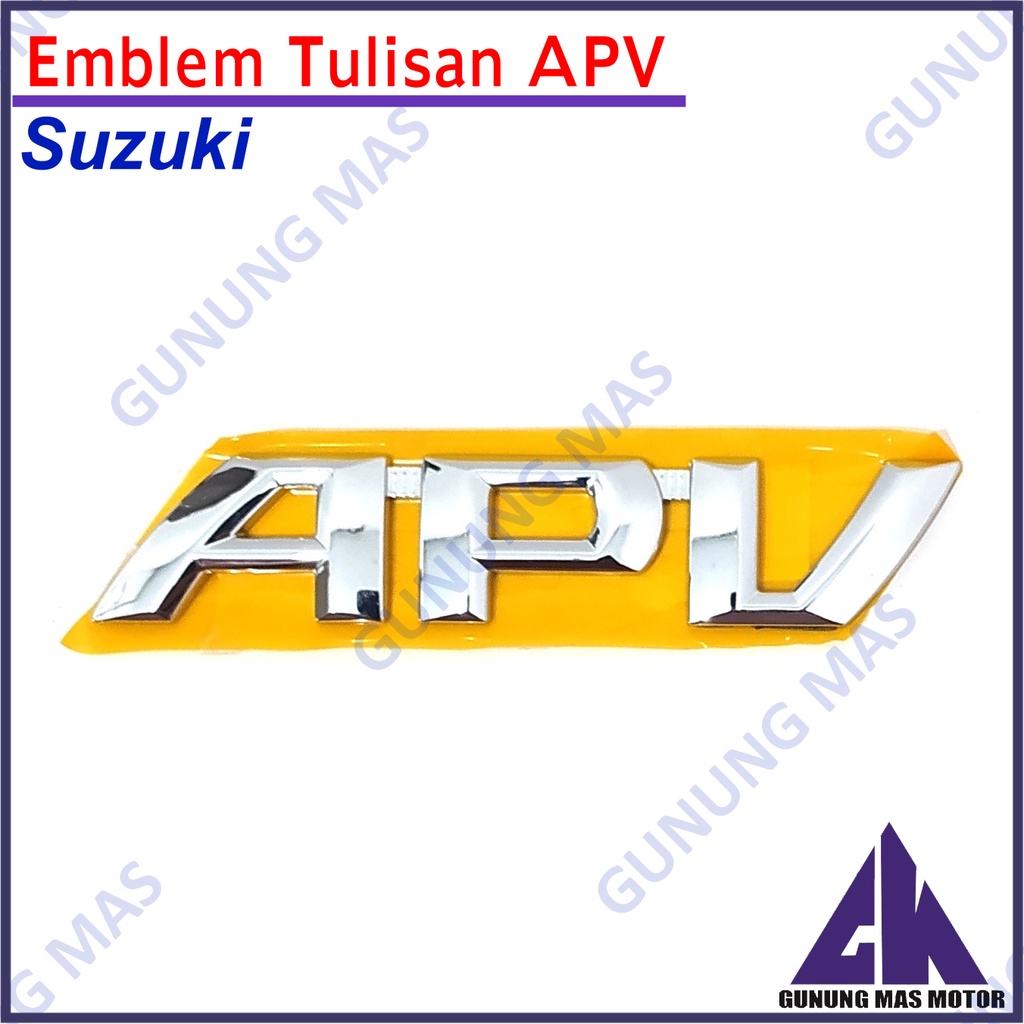 Apv Suzuki APV Chrome Logo Emblem Original Paste | Shopee Philippines