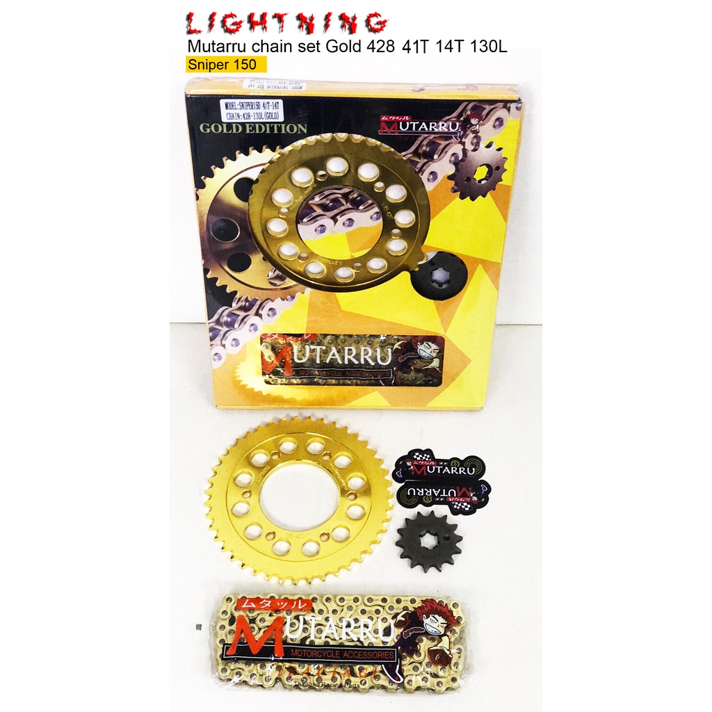 Sniper150 Sniper155 mutarru chain set Sniper150 / LC150 LC155 Mutarru ...