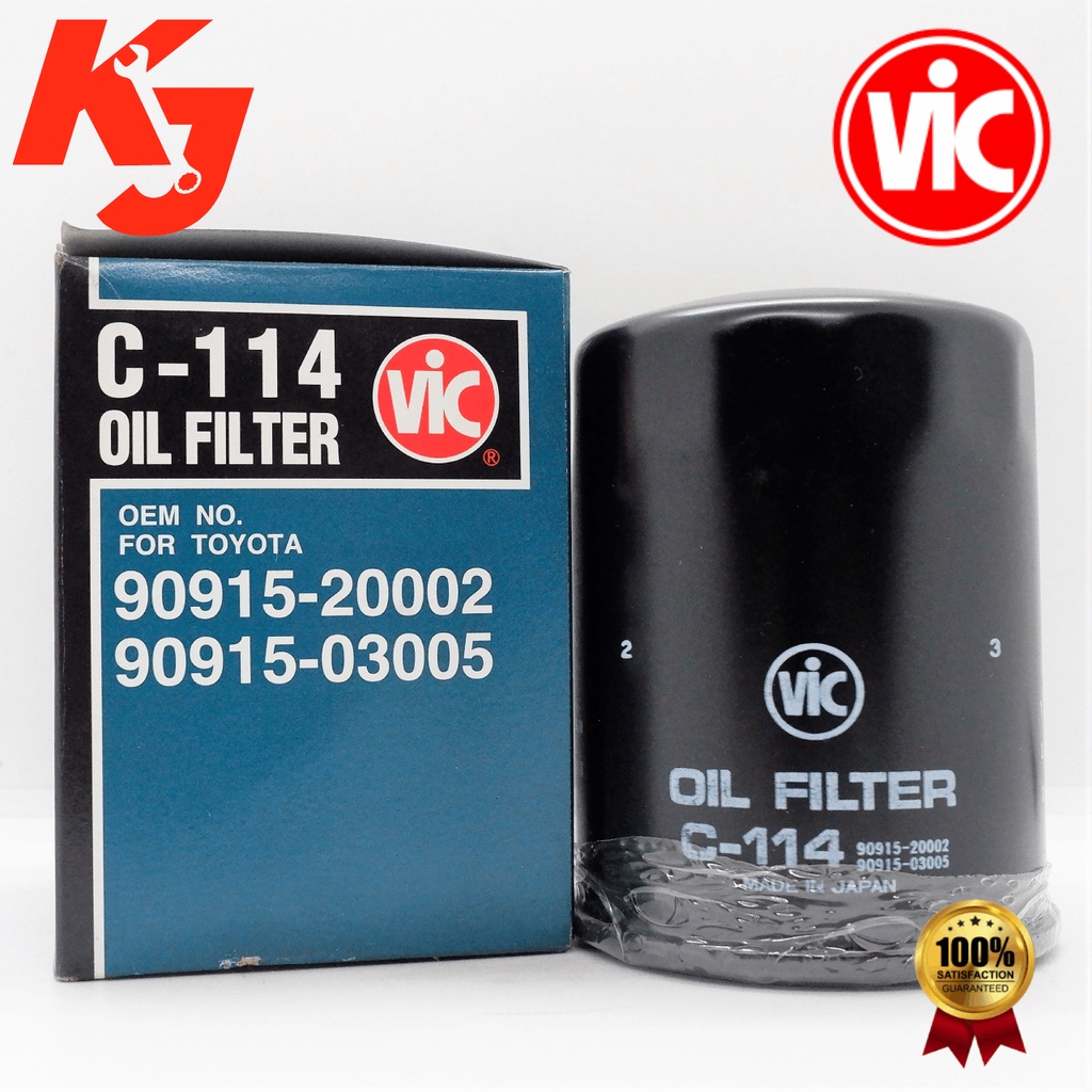 VIC OIL FILTER C-114 FOR FORD ECOSPORT / FOCUS / TOYOTA & MAZDA ...
