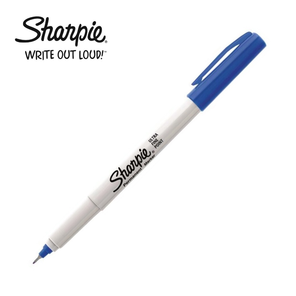 Sharpie Chemical Pen Permanent Sharpy Ultra Fine 0.3mm-Blue | Shopee ...