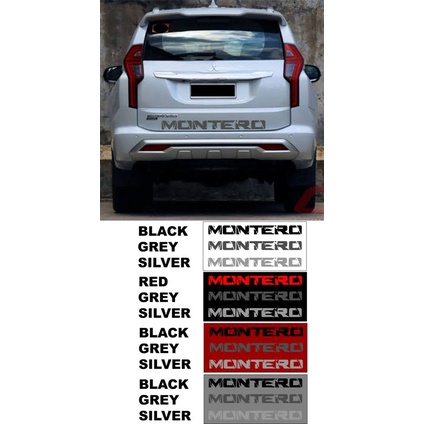 Mitsubishi Montero Gen 3 Tailgate Sticker Design 1pc | Shopee Philippines