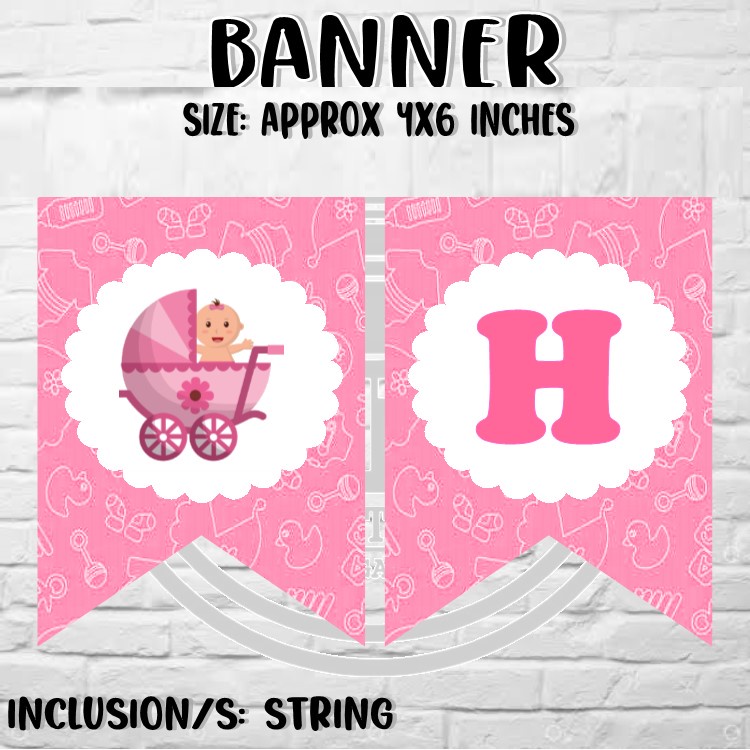 Happy christening banner for girl | Shopee Philippines
