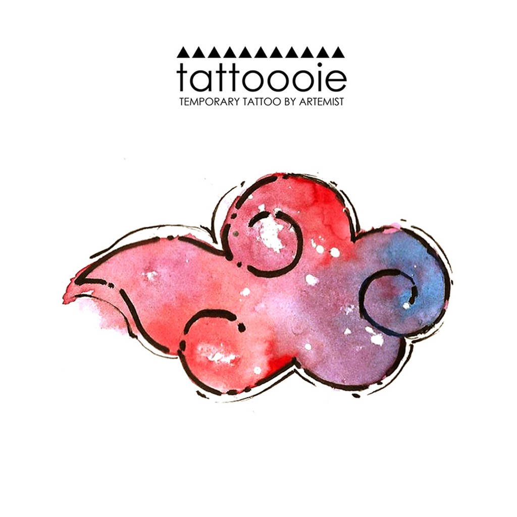TATTOOOIE - TEMPORARY TATTOO - NARUTO AKATSUKI CLOUD | Shopee Philippines