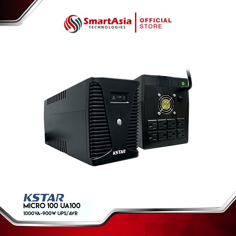 Kstar UPS 1000VA-600W Uninterruptible Power Supply, Micro 1000 UA100, 4 ...
