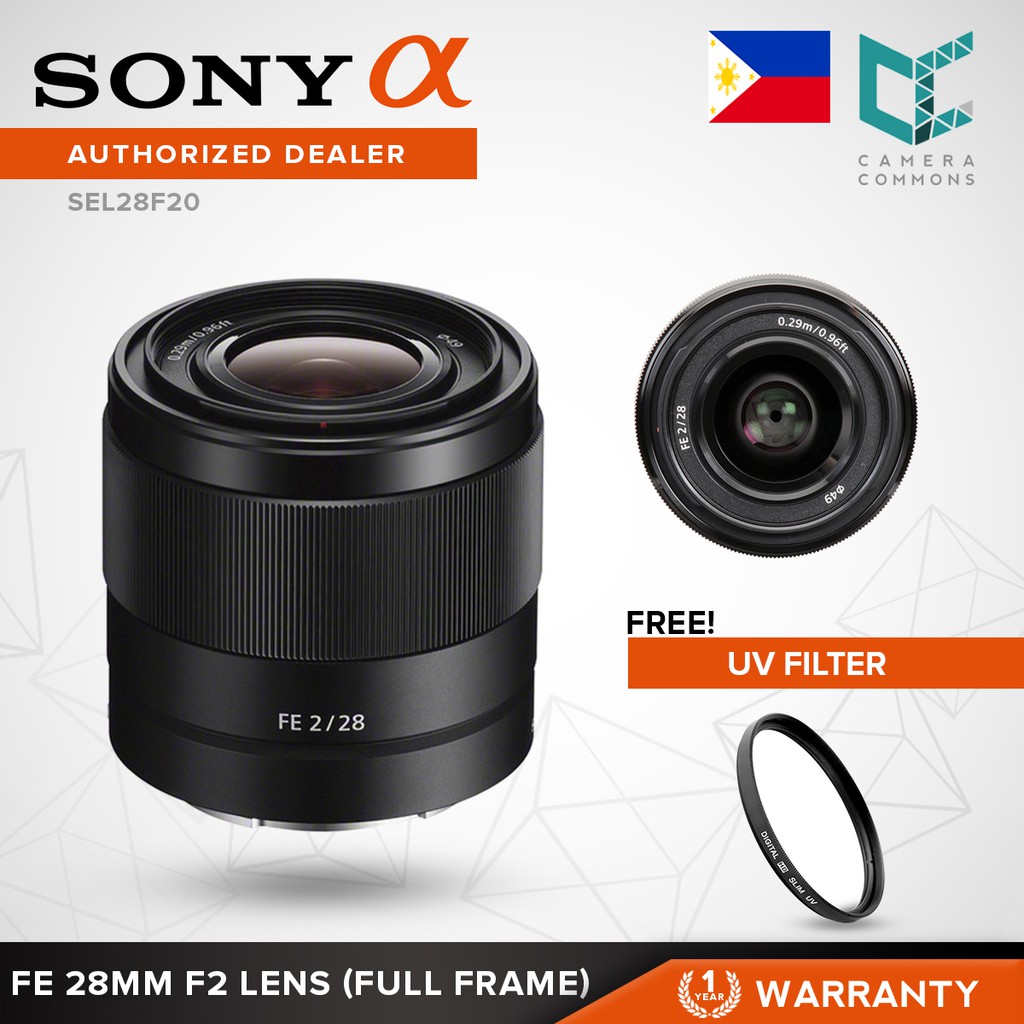 Sony SEL28F20/ FE 28mm F2 Lens | Shopee Philippines