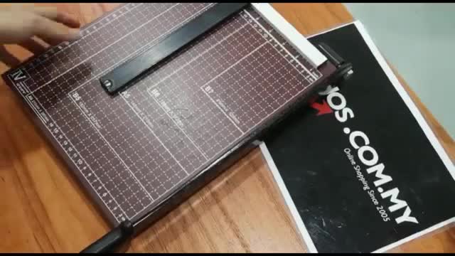 Officom Paper Cutter Wood Base (A4/A3/A5/B4/B5) Size Heavy Duty ...