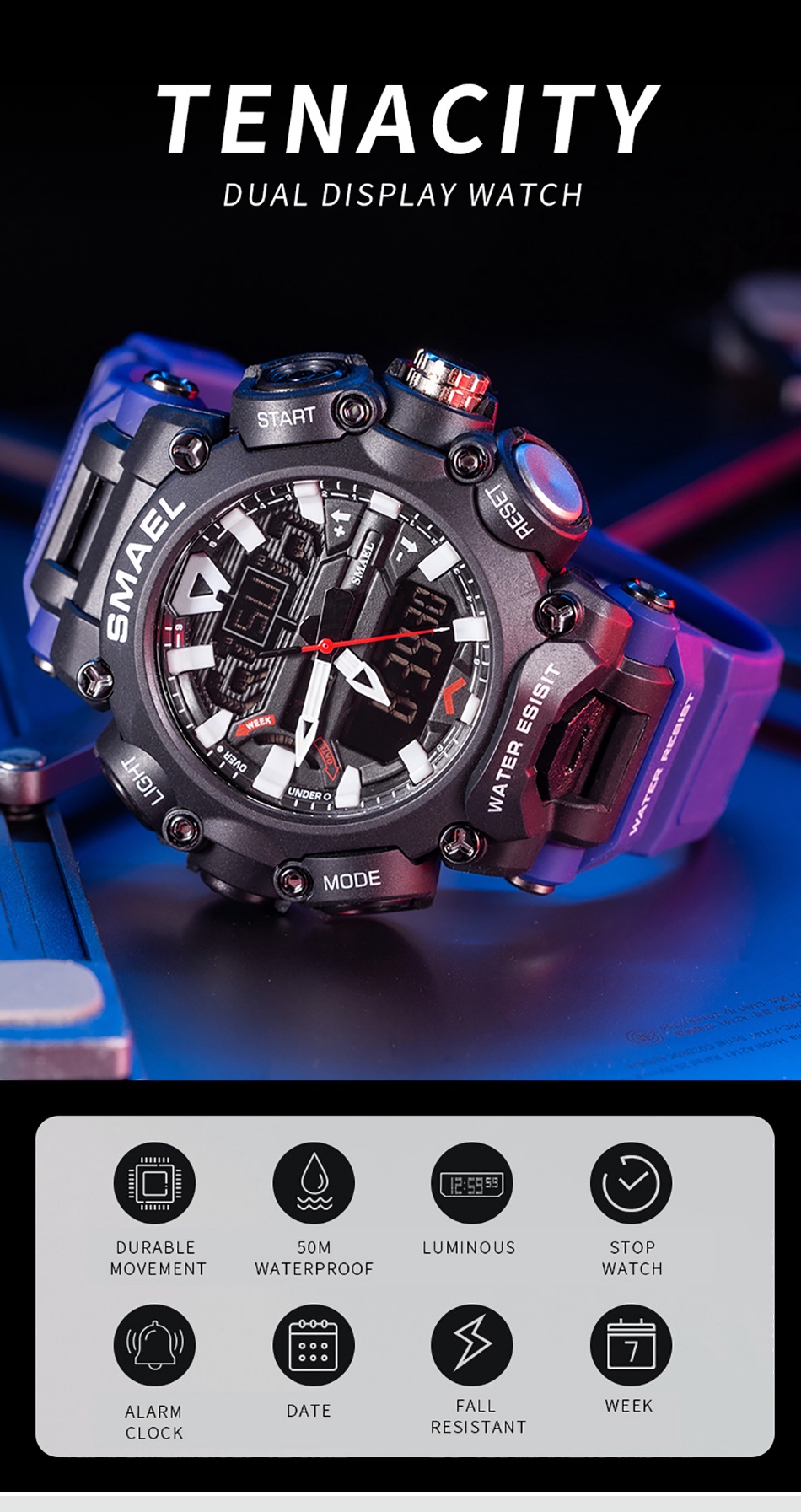 SMAEL Original Men's Watches Brand Military Casual Fashion Men Watch ...