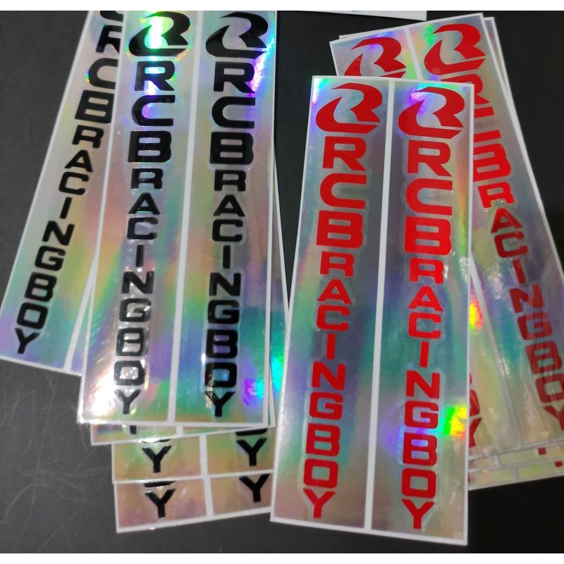 Racing BOY SHOCK STICKER RCB SHOCK STICKER | Shopee Philippines