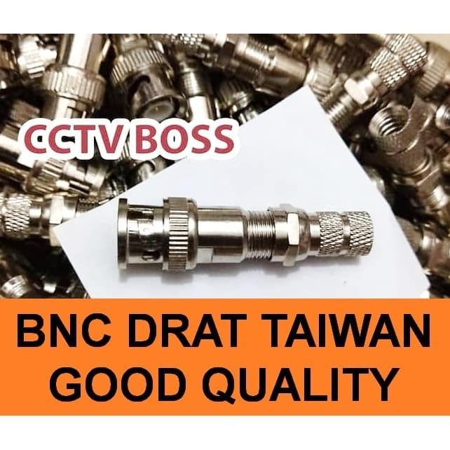 Original TAIWAN BNC DRAT Connector For CCTV RG6+Power Pair) | Shopee ...