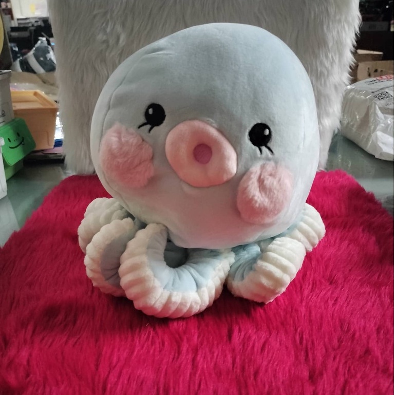 Miniso Ocean Series 17inches Pink Starfish, Light Blue Octopus, Brown ...