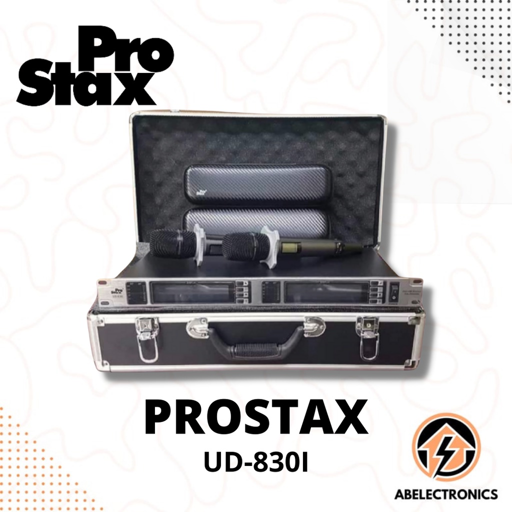 Prostax Professional dual wireless microphone UD-830i | Shopee Philippines