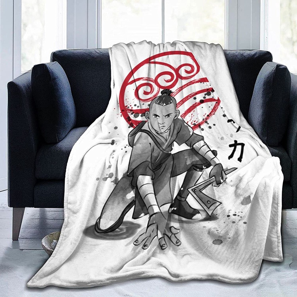Flannel Throw Blanket Avatar The Last Airbender Water Tribe Warrior For ...
