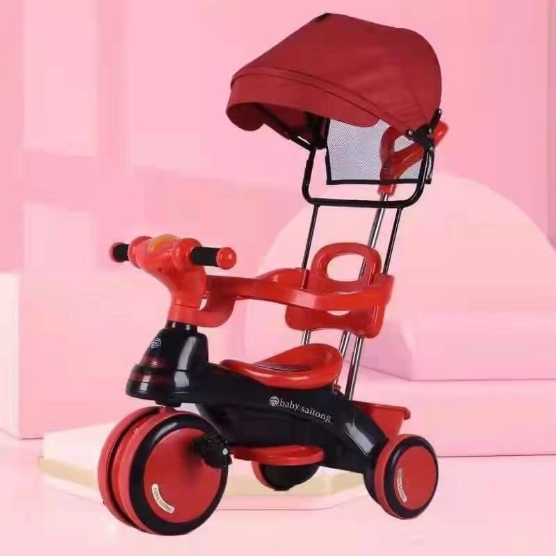 Kids Stroller bike RUBBER TIRE, 3 Wheels Trolley Bike for baby.baby ...