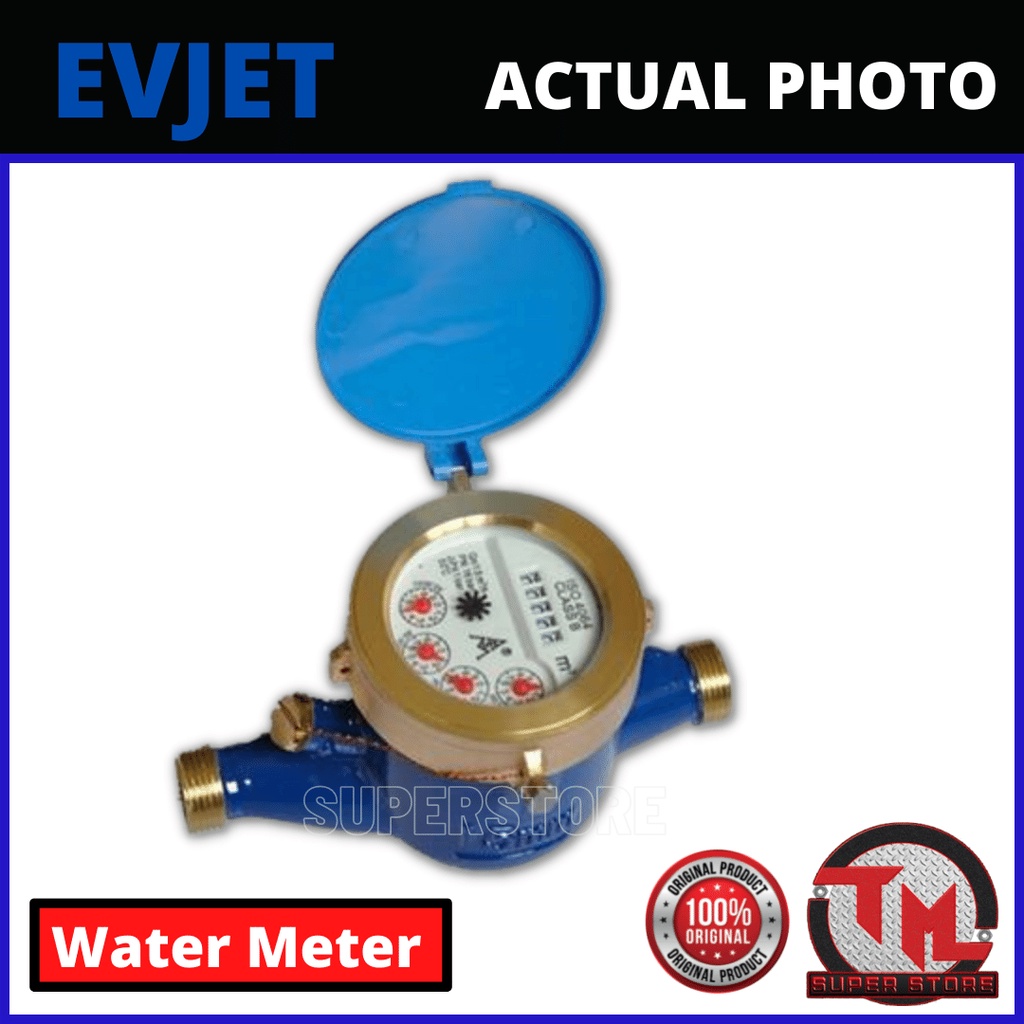 EVJET Water Meter 1/2" • Tm ss | Shopee Philippines