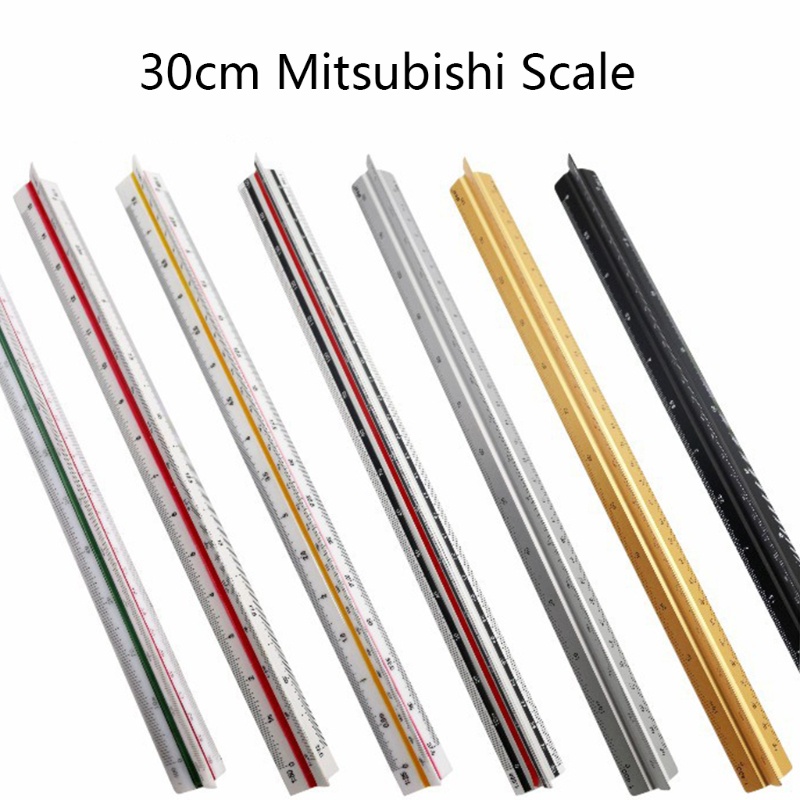 Architect Scale Ruler 12-Inch Color-Coded Professional-Grade Aluminum ...