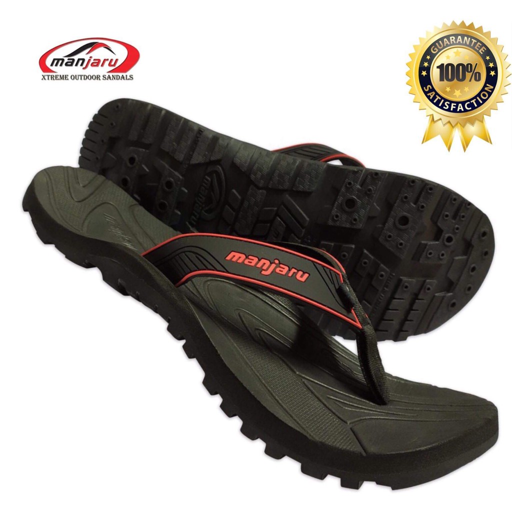 MANJARU TREADSTONE SLIPPERS (RED) | Shopee Philippines