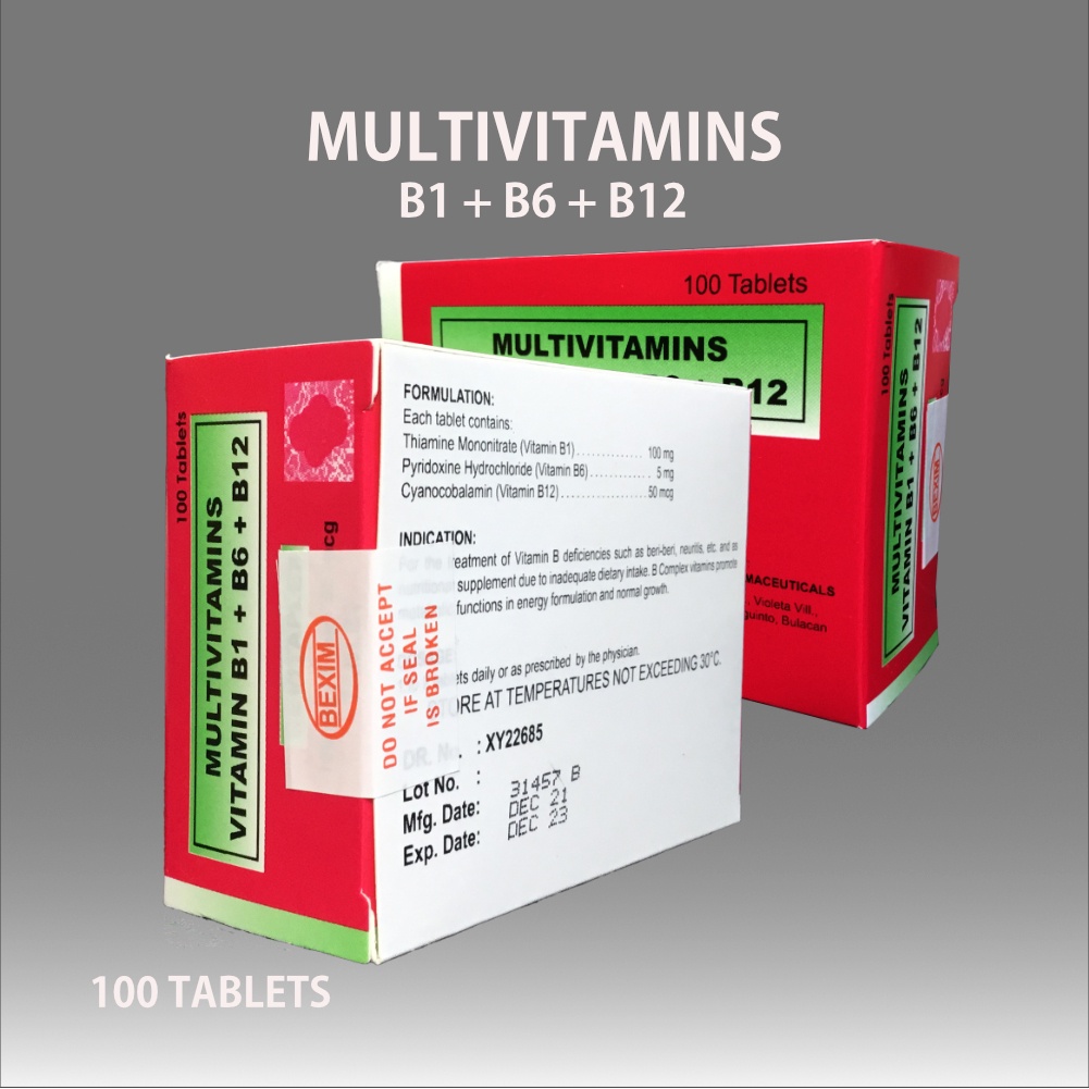 REVITAPLEX - Vitamin B Complex 100 Tablets AUTHENTIC! Price per box ...