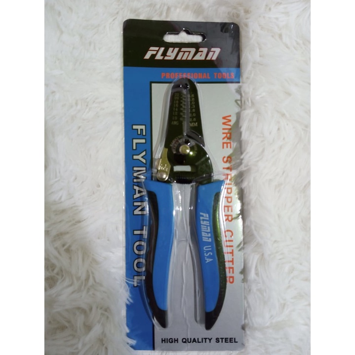 Original Flyman 7inch Multipurpose Wire Stripper / Wire Cutter | Shopee ...