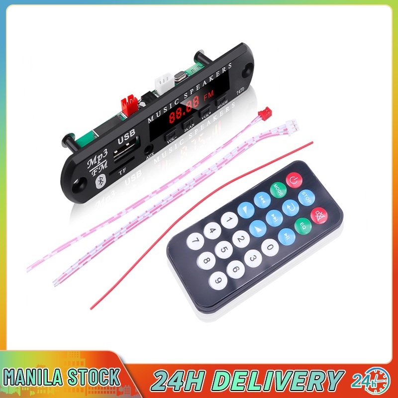 Wireless Bluetooth 5.0 MP3 Decoder Board DC 5V 12V MP3 WMA Audio Module USB TF FM Radio MP3 ...