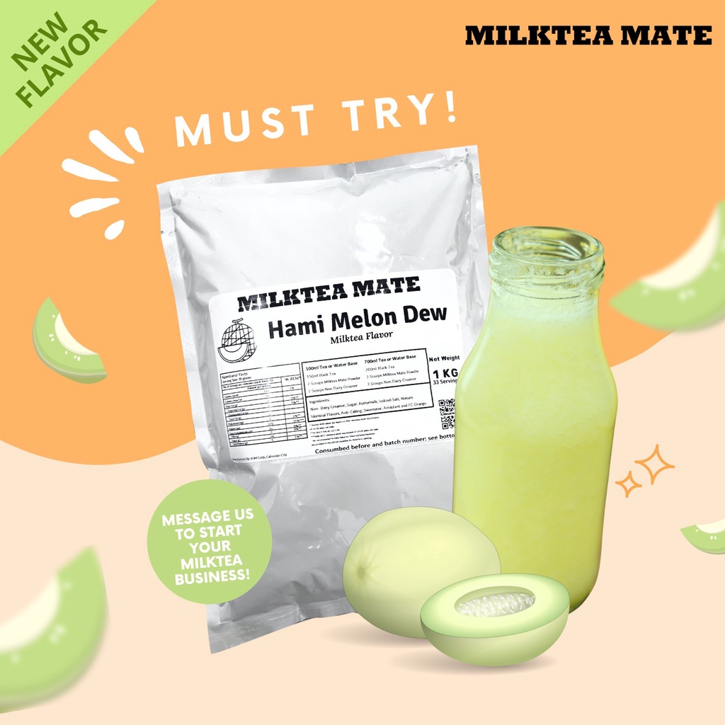 MLKT Hami Melon Dew - Milktea Mate Premium Powder Flavor 1kg for ...