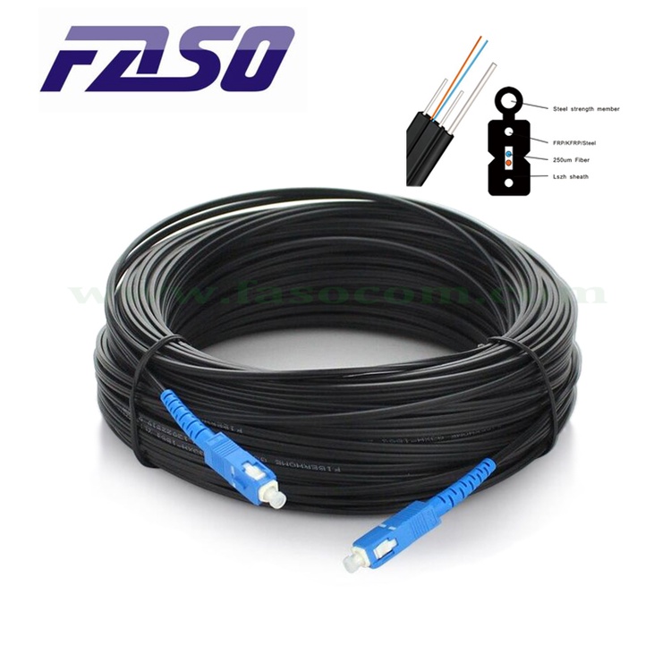 FASO Pre Connectorized Fiber(Fibre) Optic Patch Cord Cable SC-SC UPC Single Mode Simplex Core ...