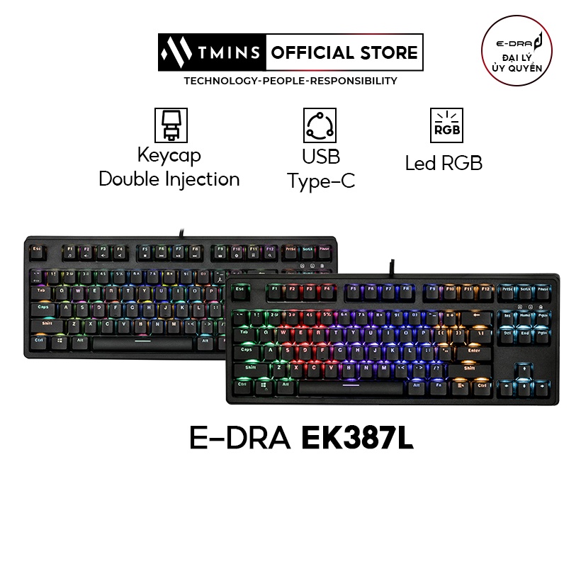 Mechanical Gaming Keyboard E-DRA EK387 L | Shopee Philippines