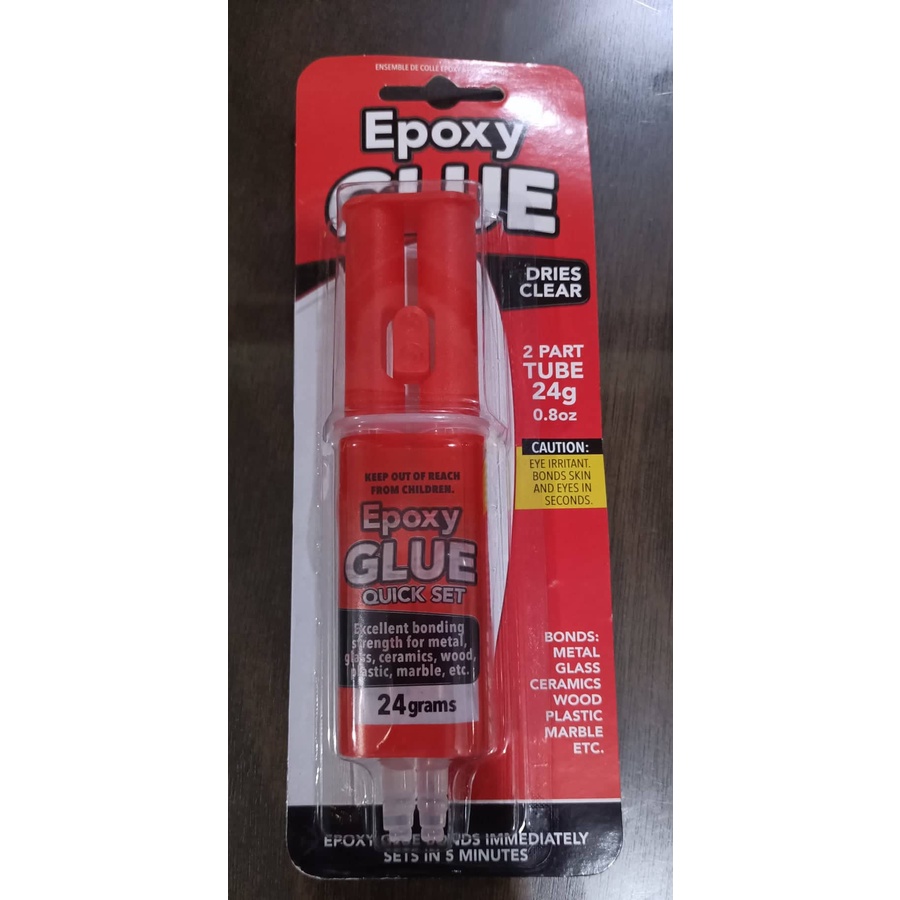 Epoxy Glue Quick Set (2 part tube 24g ) | Shopee Philippines